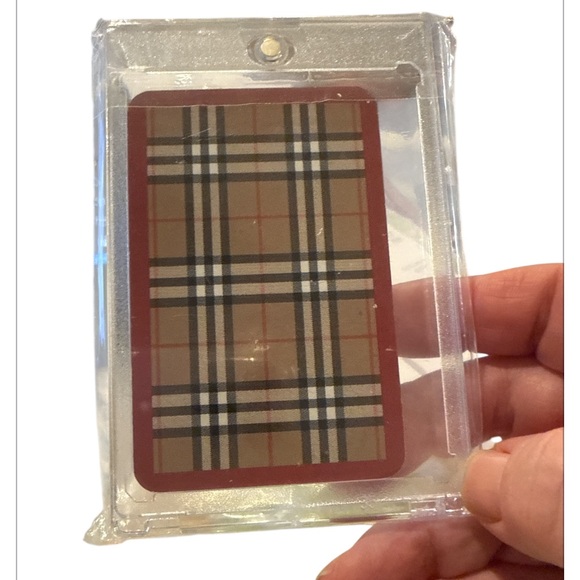 Other | Burberry Playing Card Featuring The Iconic Burberry Check ...